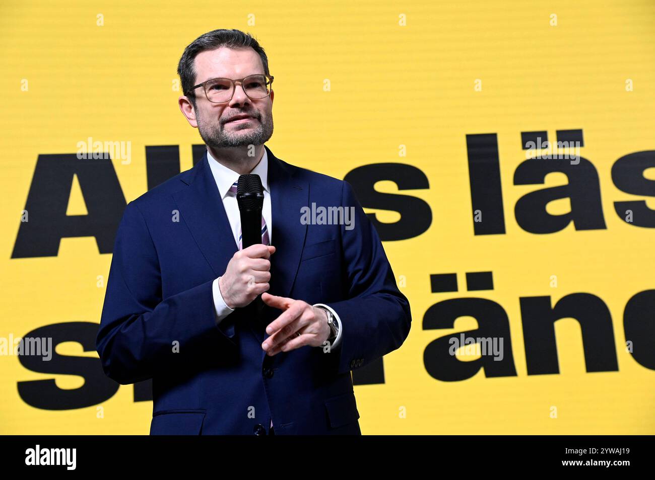 Marco Buschmann bei der Presseskonferenz der FDP zur ...