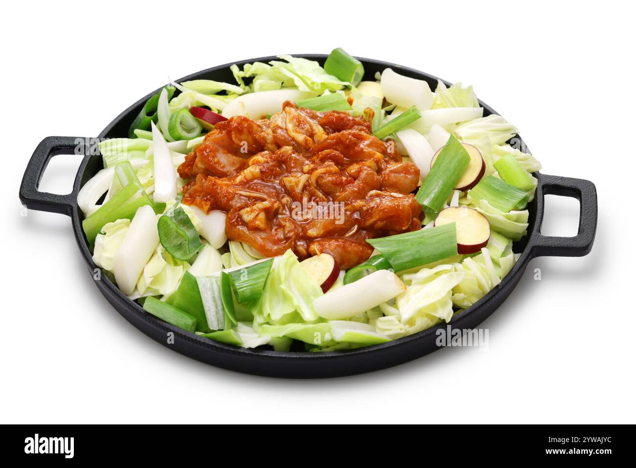 Dakgalbi, Korean spicy stir-fried chicken Stock Photo - Alamy