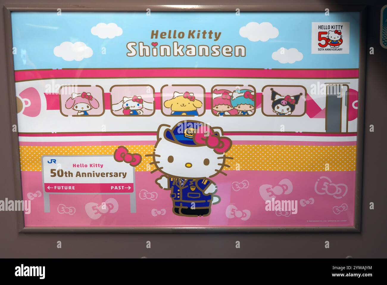 OSAKA, JAPAN -9 NOV 2024- View of the special livery Hello Kitty ...