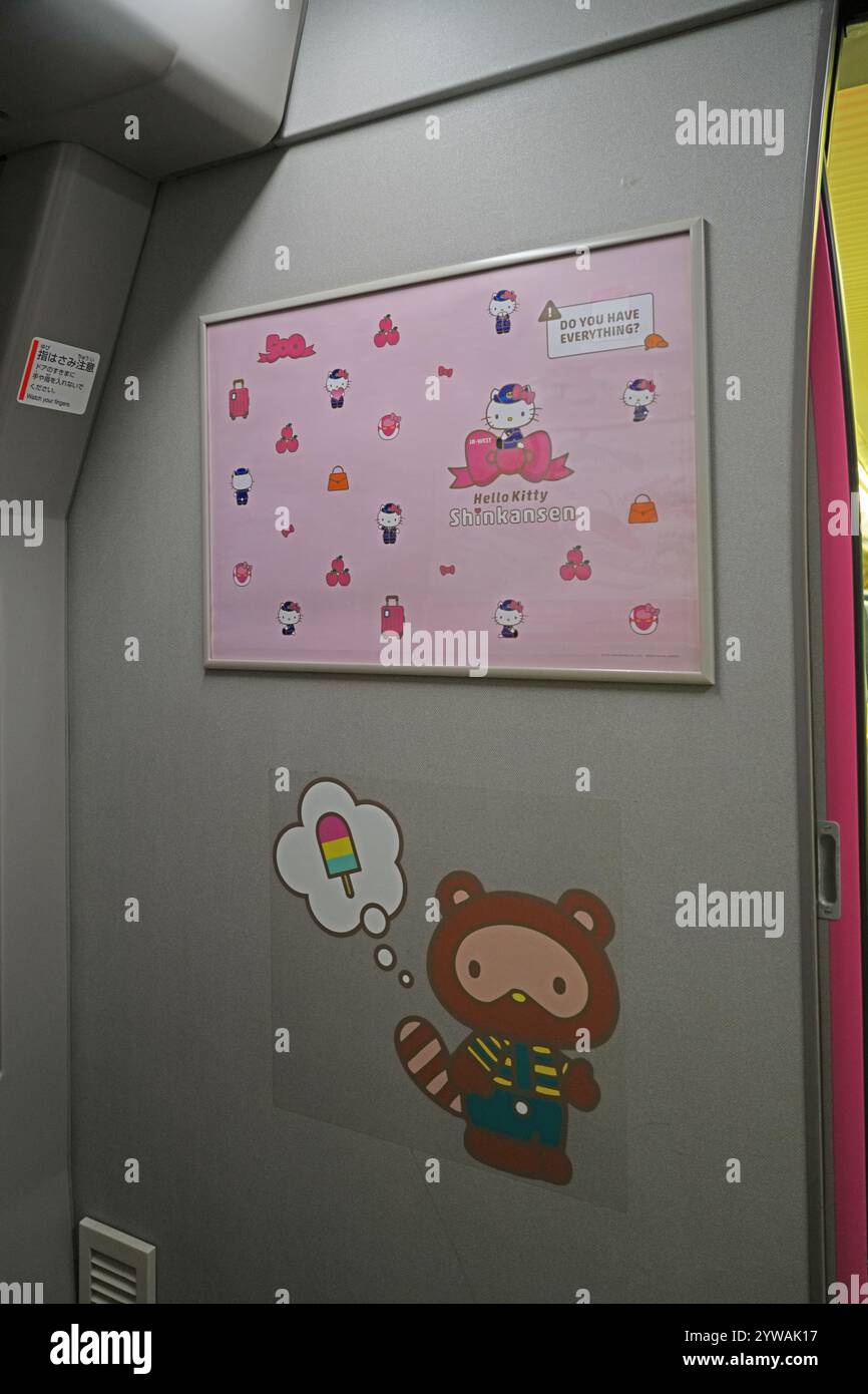 OSAKA, JAPAN -9 NOV 2024- View of the special livery Hello Kitty ...