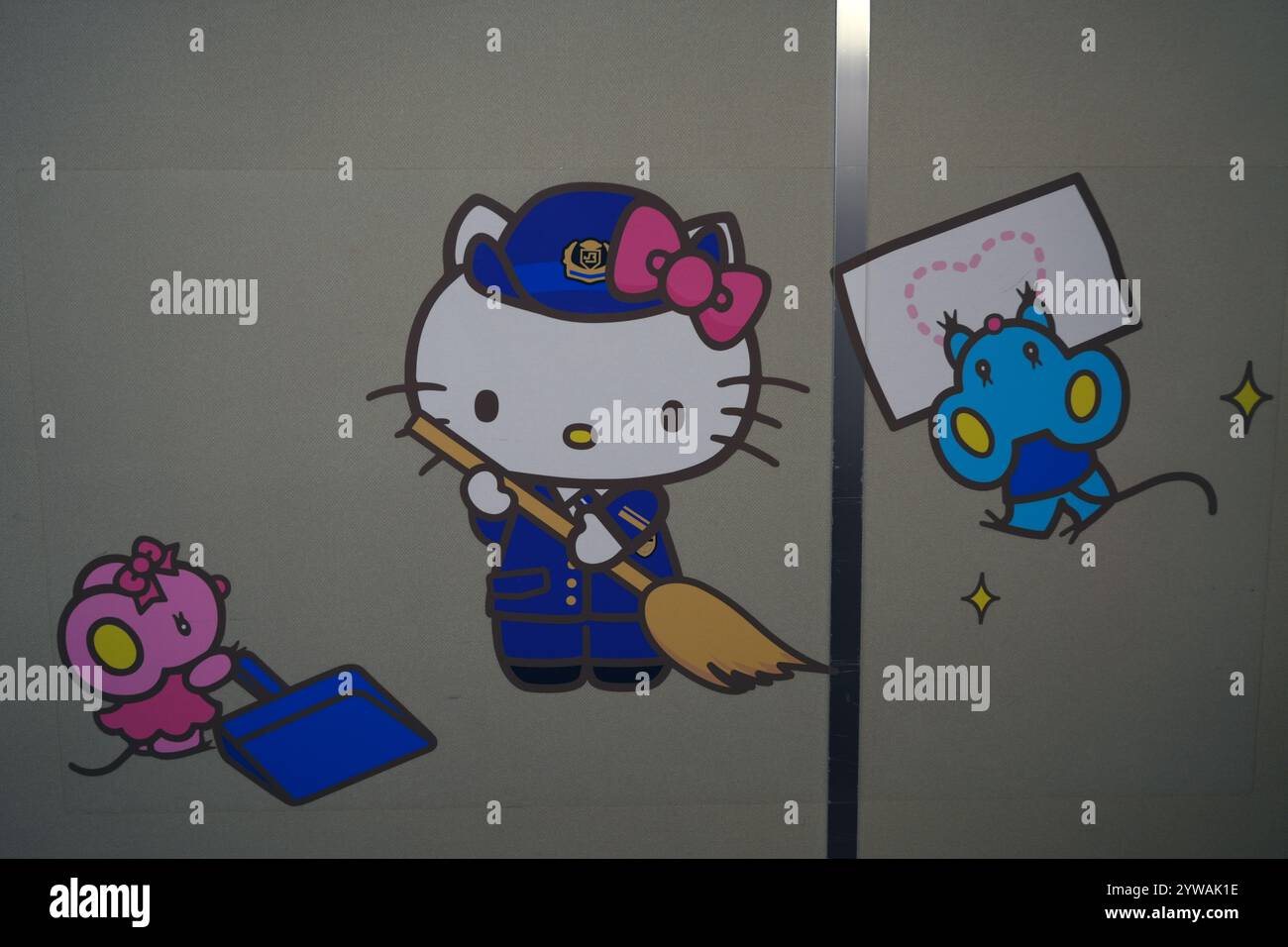 OSAKA, JAPAN -9 NOV 2024- View of the special livery Hello Kitty ...