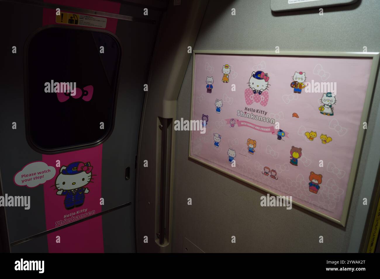 OSAKA, JAPAN -9 NOV 2024- View of the special livery Hello Kitty ...