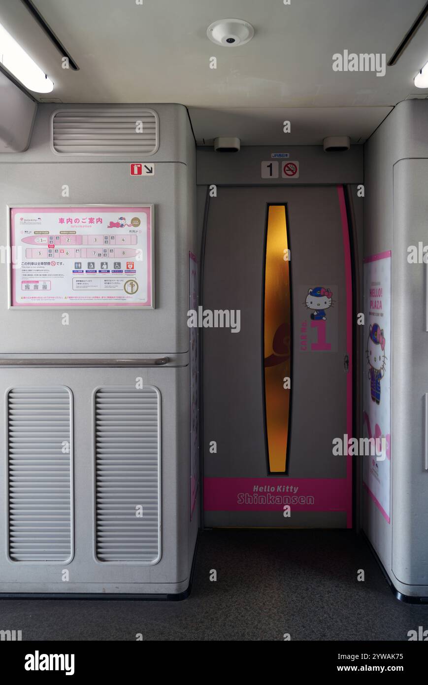 OSAKA, JAPAN -9 NOV 2024- View of the special livery Hello Kitty ...