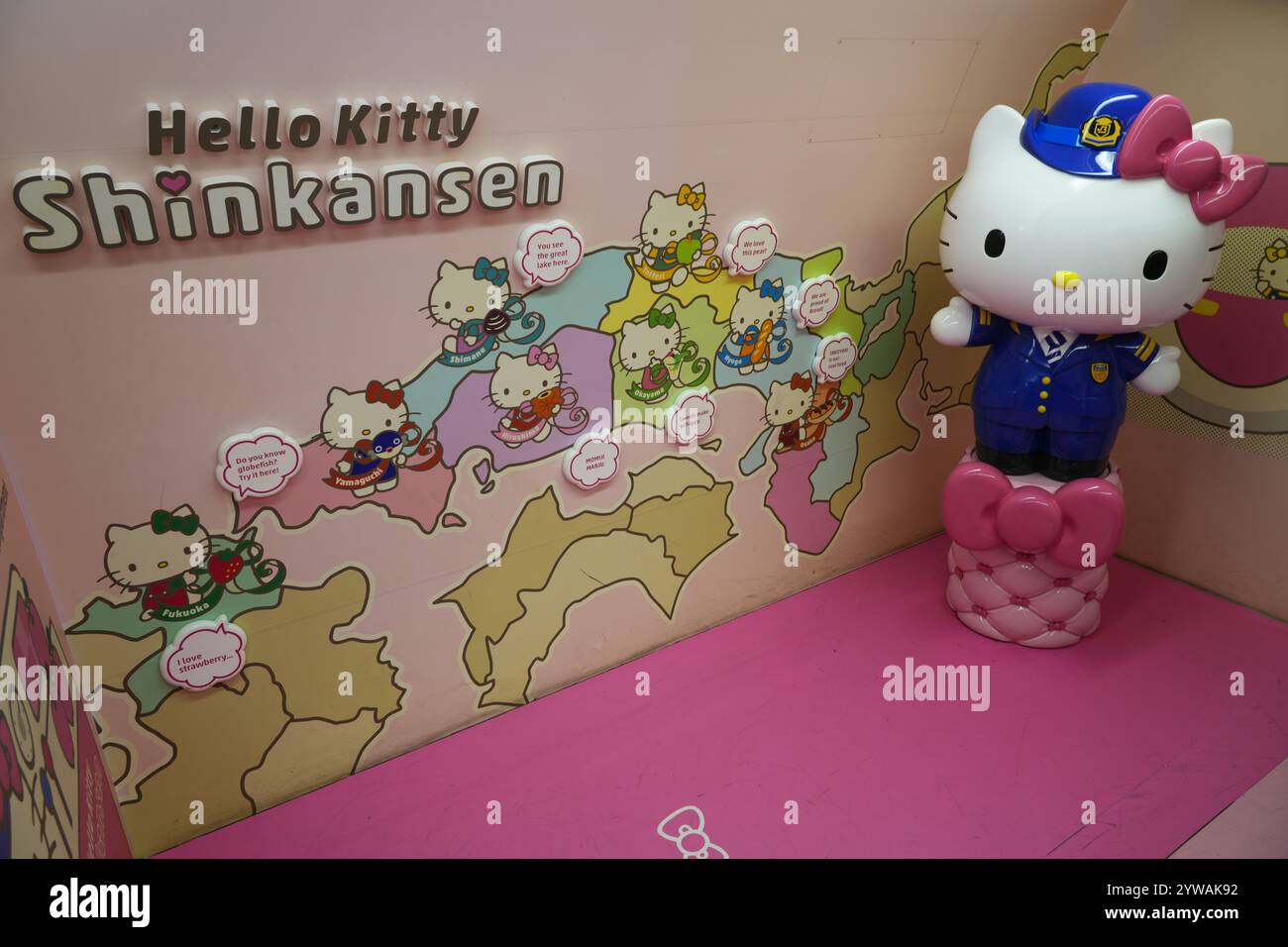 OSAKA, JAPAN -9 NOV 2024- View of the special livery Hello Kitty ...