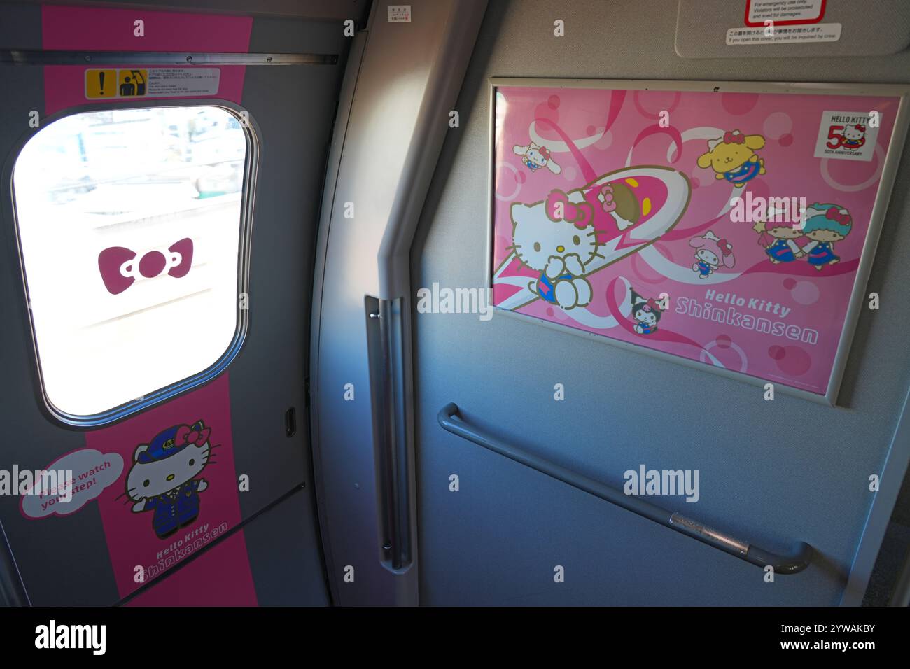 OSAKA, JAPAN -9 NOV 2024- View of the special livery Hello Kitty ...