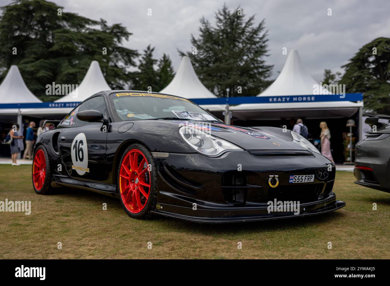 2002 Porsche 911 Turbo, on display at the Salon Privé Concours d ...