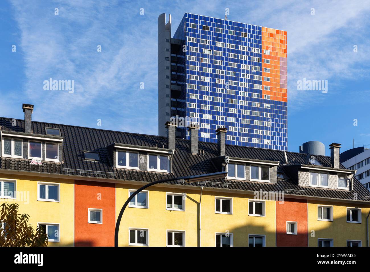the Herkules skyscraper in the district Neuehrenfeld, architect Peter ...