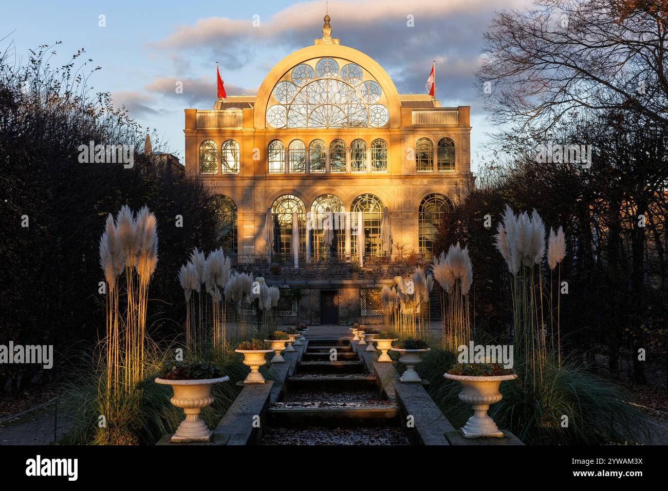 the main building of the Flora (Palais im Park) in the Botanical Garden ...