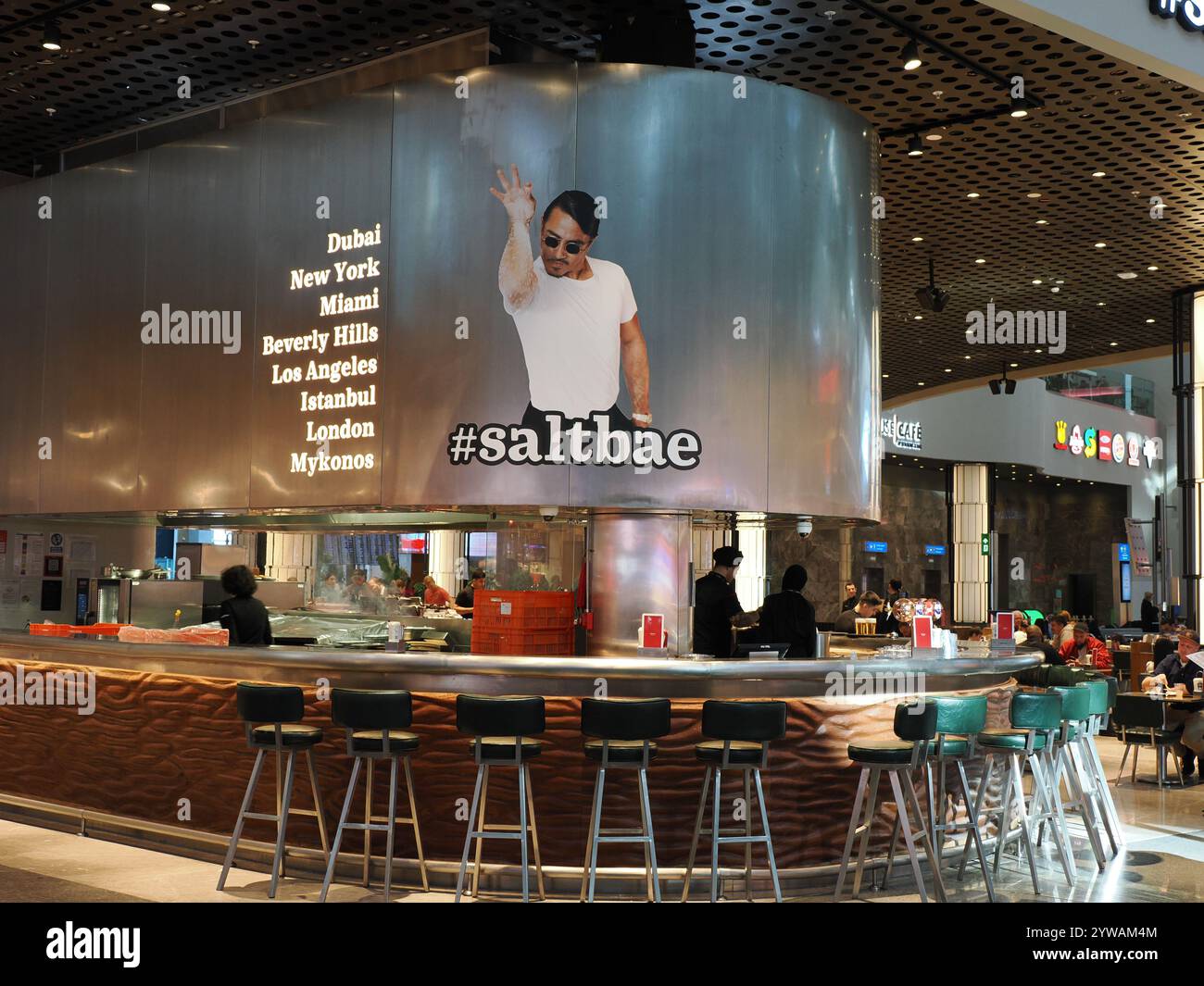 Salt Bae restaurant at Istanbul Airport Stock Photo - Alamy