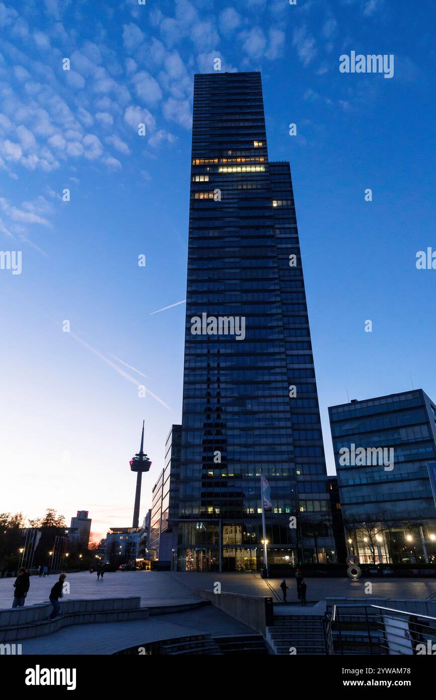 the Cologne Tower at the Mediapark, Cologne, Germany. der Koelnturm im ...