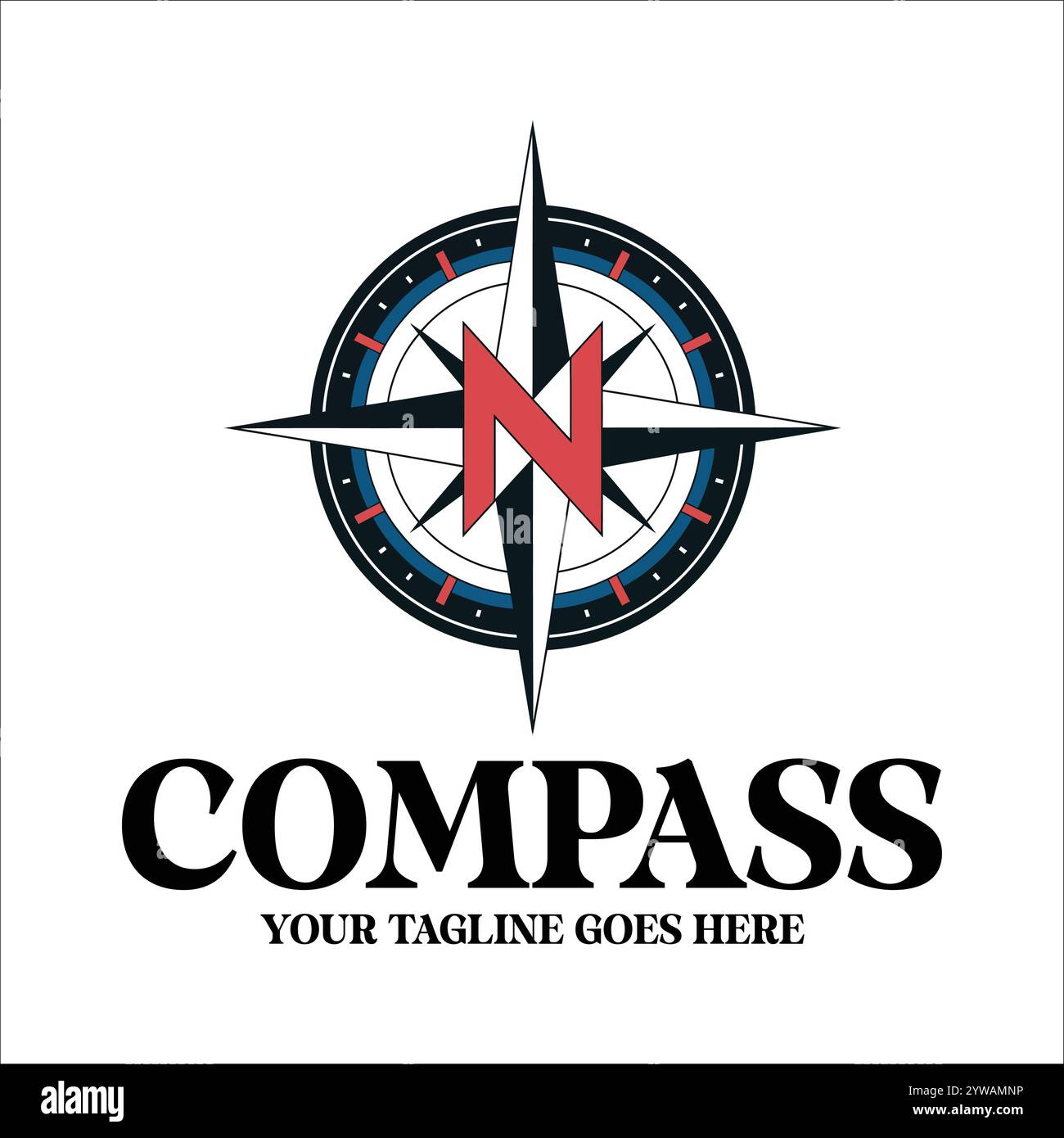 Minimalist Compass Logo Design | Adventure Navigation Symbol | Compass Logo | Logo Design ...