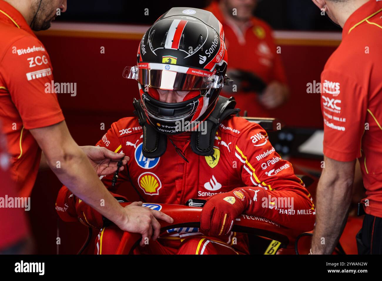 LECLERC Arthur (mco), Ferrari Driver Academy, portrait during the Formula 1 Abu Dhabi post ...