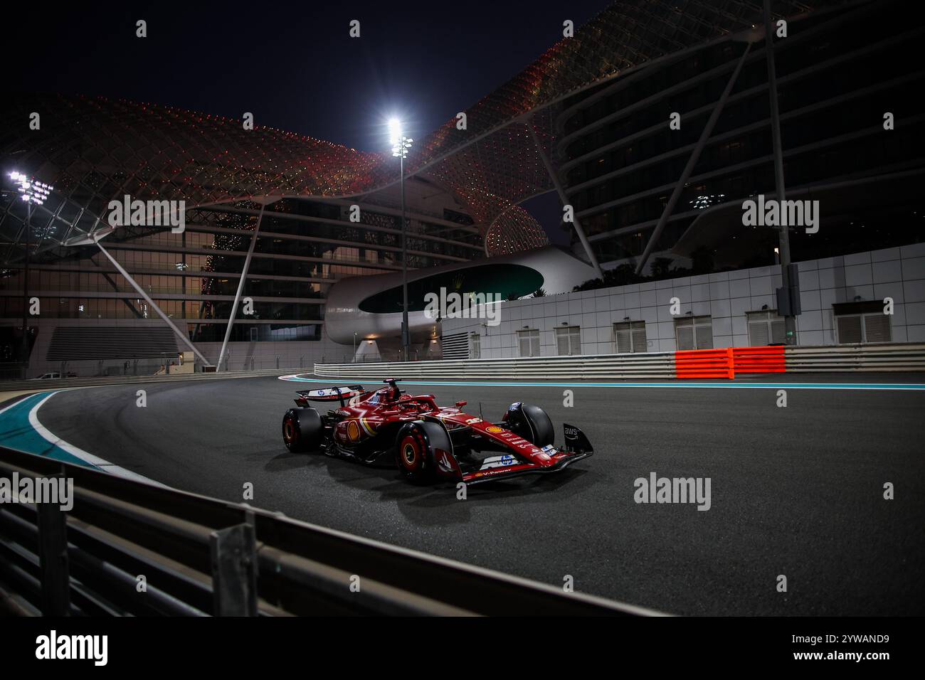 16 LECLERC Charles (mco), Scuderia Ferrari SF-24, action during the Formula 1 Abu Dhabi post ...