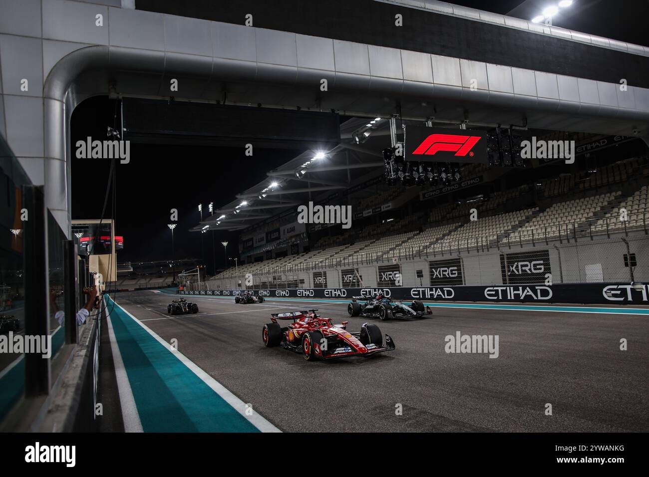 16 LECLERC Charles (mco), Scuderia Ferrari SF-24, action 63 RUSSELL ...