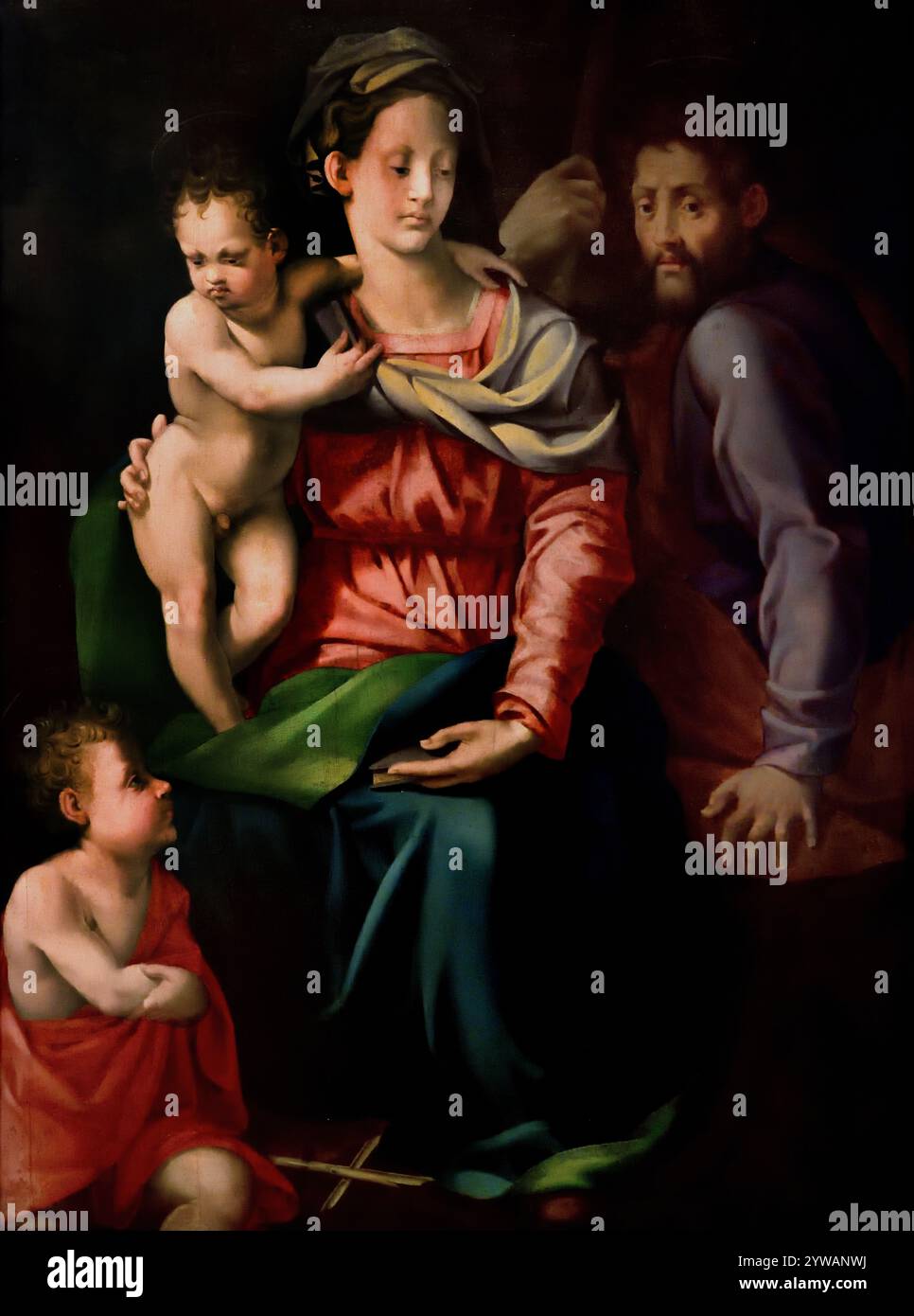 Holy Family with Little Saint John the Baptist by Jacopino del Conte ...