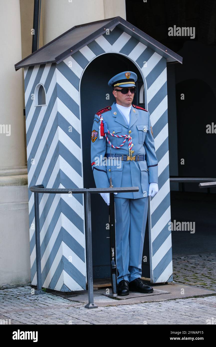 Prague Castle Guard, Prague, Czech Republic, Czechia Stock Photo - Alamy