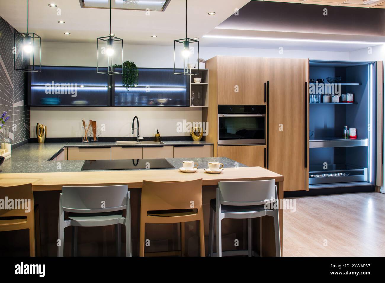 Modern and stylish kitchen showcasing contemporary design and high end ...