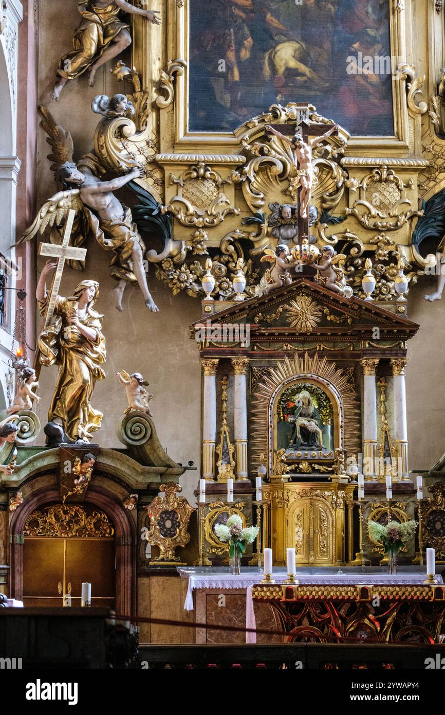Church of Saint James Interior, Looking toward the Altar and the ...