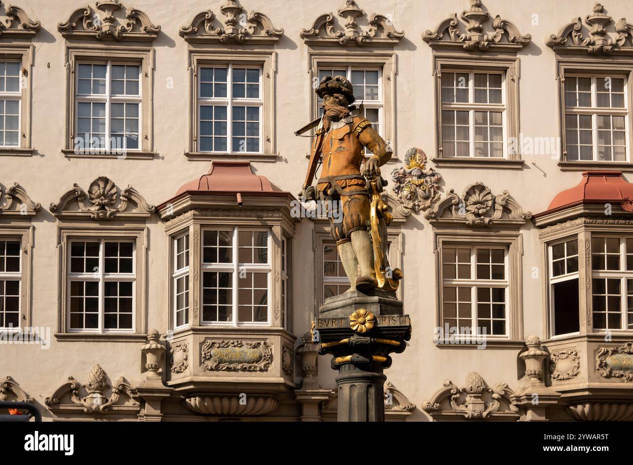 Traditional statue in Schaffhausen, Switzerland Stock Photo - Alamy
