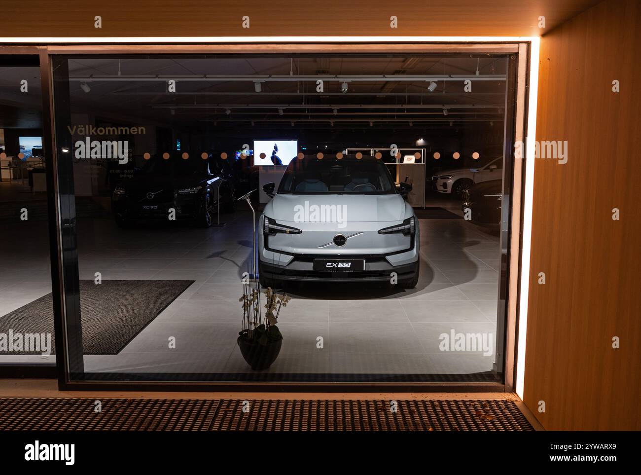 Volvo cars, car dealer. A Volvo EX 30 Stock Photo - Alamy