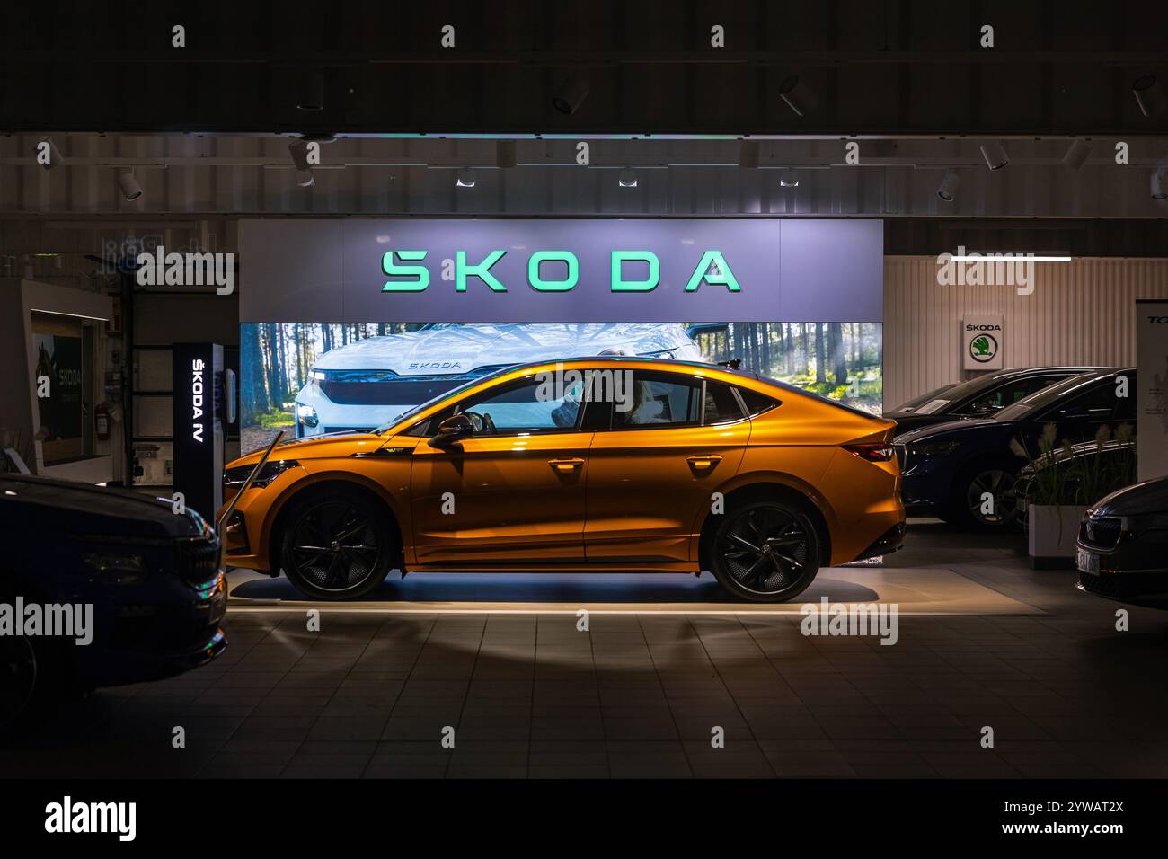 Skoda, car dealer Stock Photo - Alamy