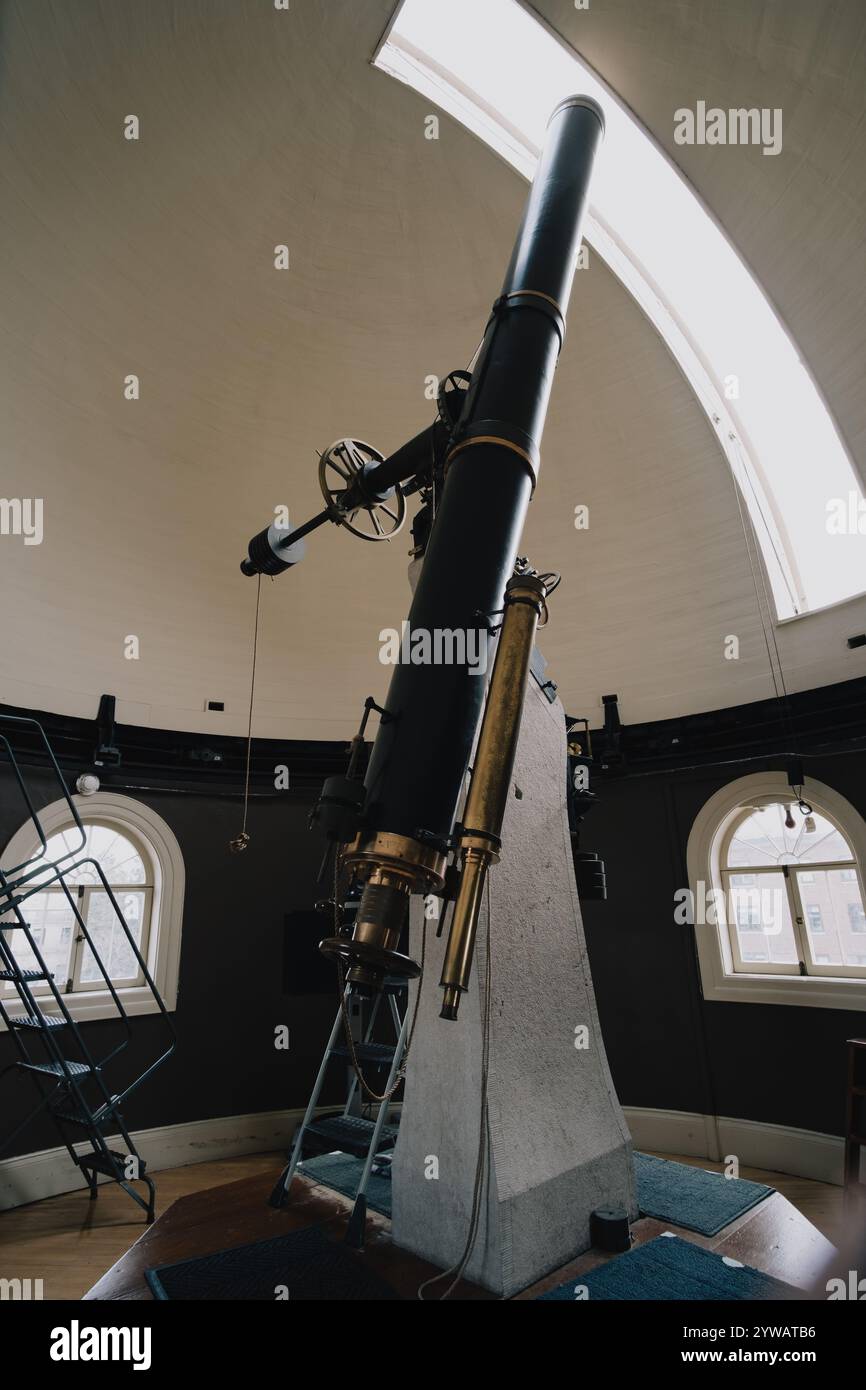 The Fitz Refracting Telescope, constructed in 1857, at the Judy and ...