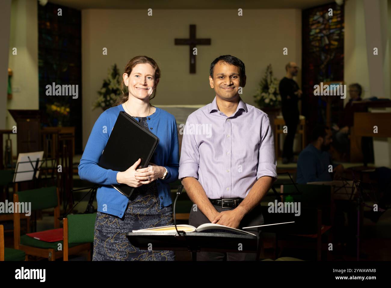 Conductor Surjo De with Lucy Abbott, at London Doctors Orchestra and ...