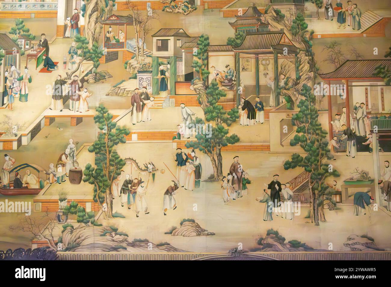 Castle art painting wallpaper hi-res stock photography and images - Alamy