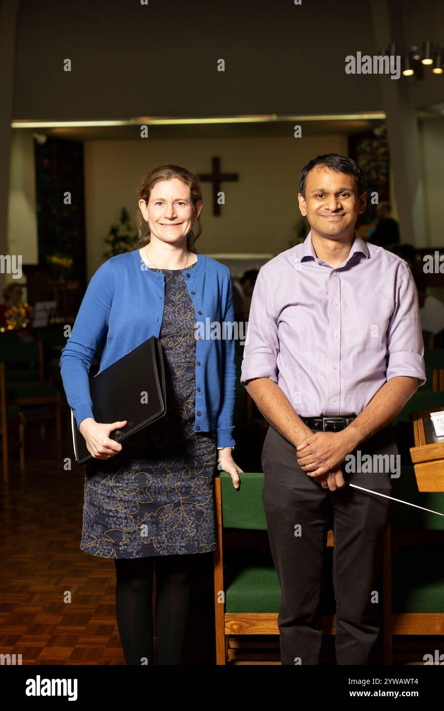 Conductor Surjo De with Lucy Abbott, at London Doctors Orchestra and ...