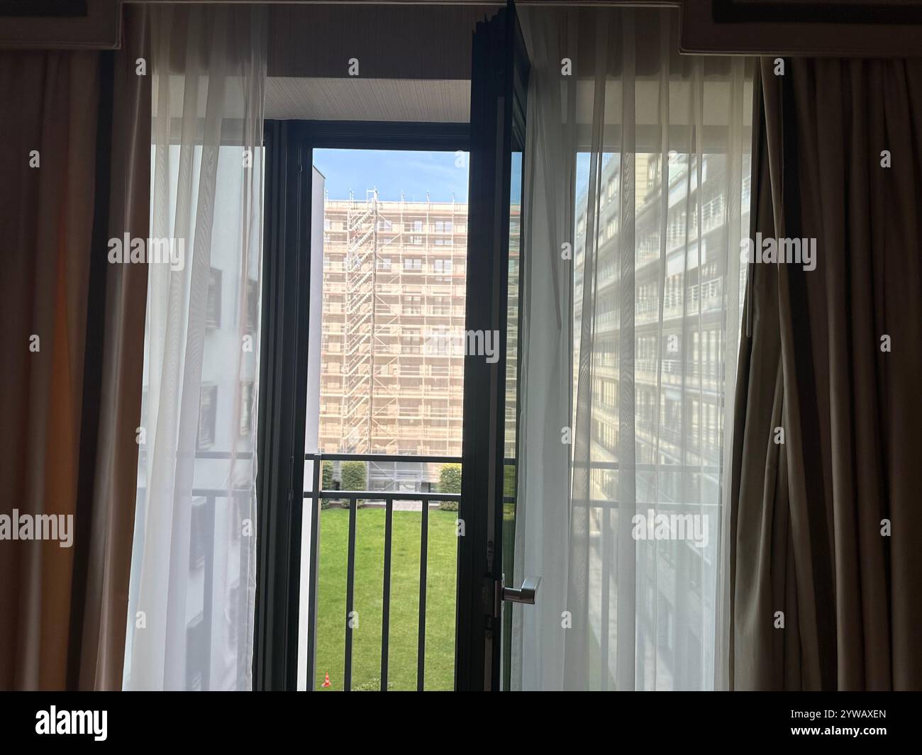 View through open door to balcony hi-res stock photography and images ...