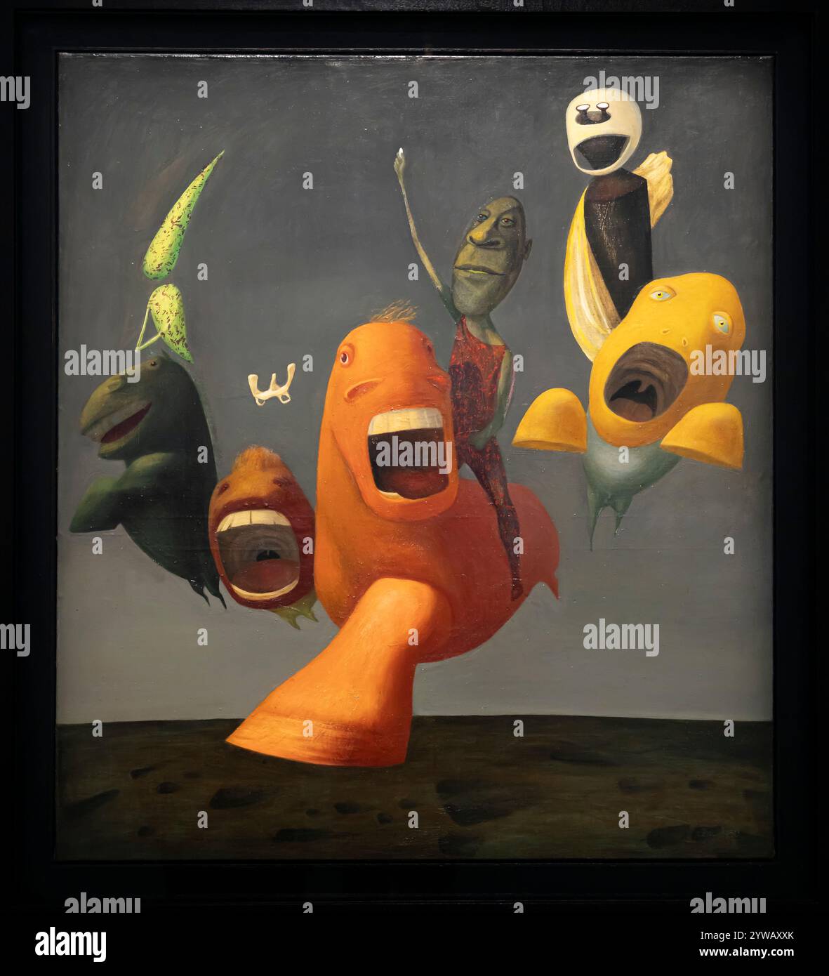 Paris, France - 11 09 2024: Surrealism exposition. They have an ...