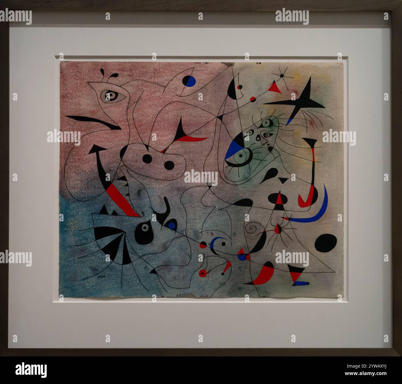 Paris, France - 11 09 2024: Surrealism exposition. The Morning Star ...