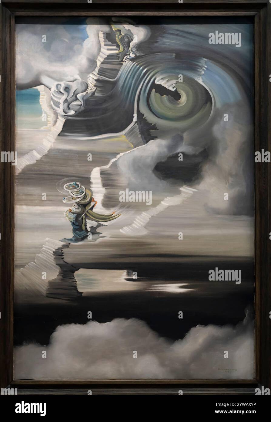 Paris, France - 11 09 2024: Surrealism exposition. Fantasia Cosmica ...