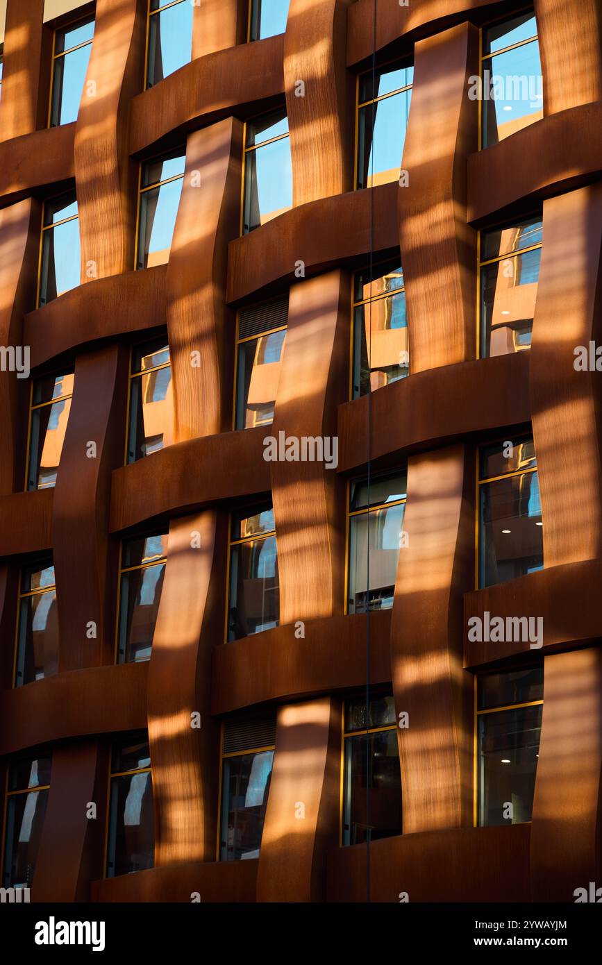 An Intricate Facade Featuring Distinctive Reflections and Varied ...