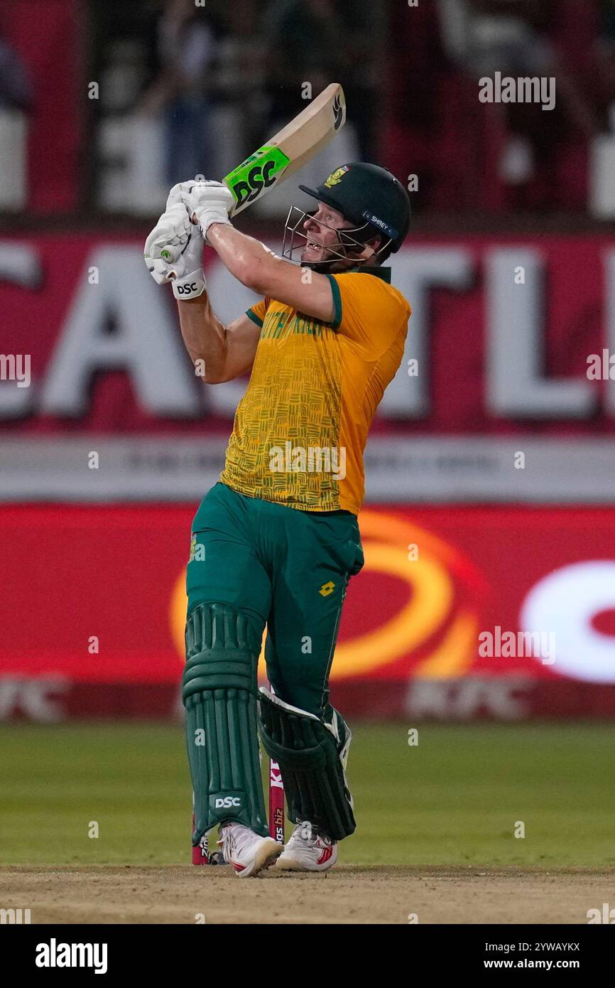 South Africa's David Miller plays a shot during the first T20 cricket ...
