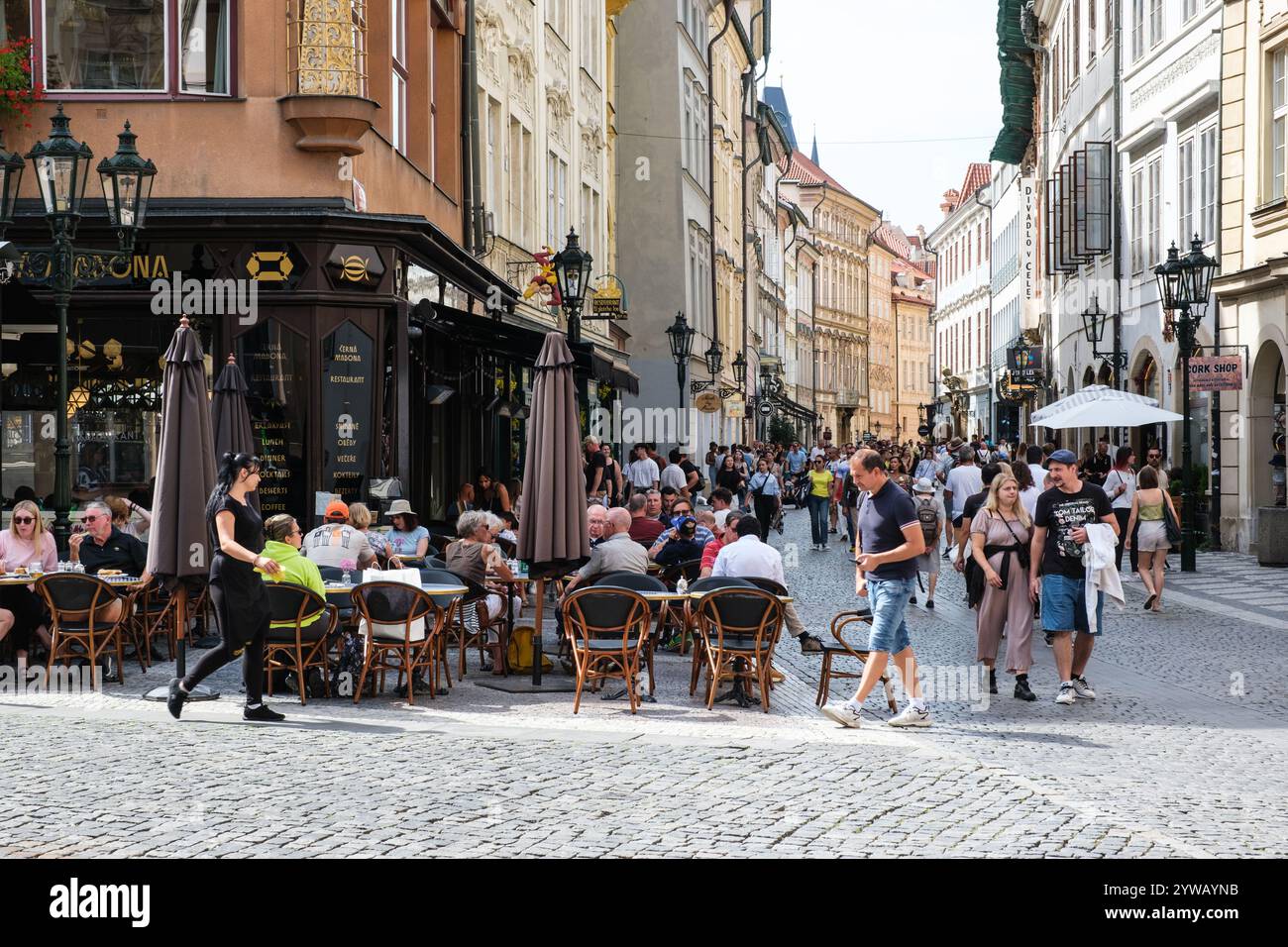 Celetna Street Scene, Prague, Czechia, Czech Republic Stock Photo - Alamy