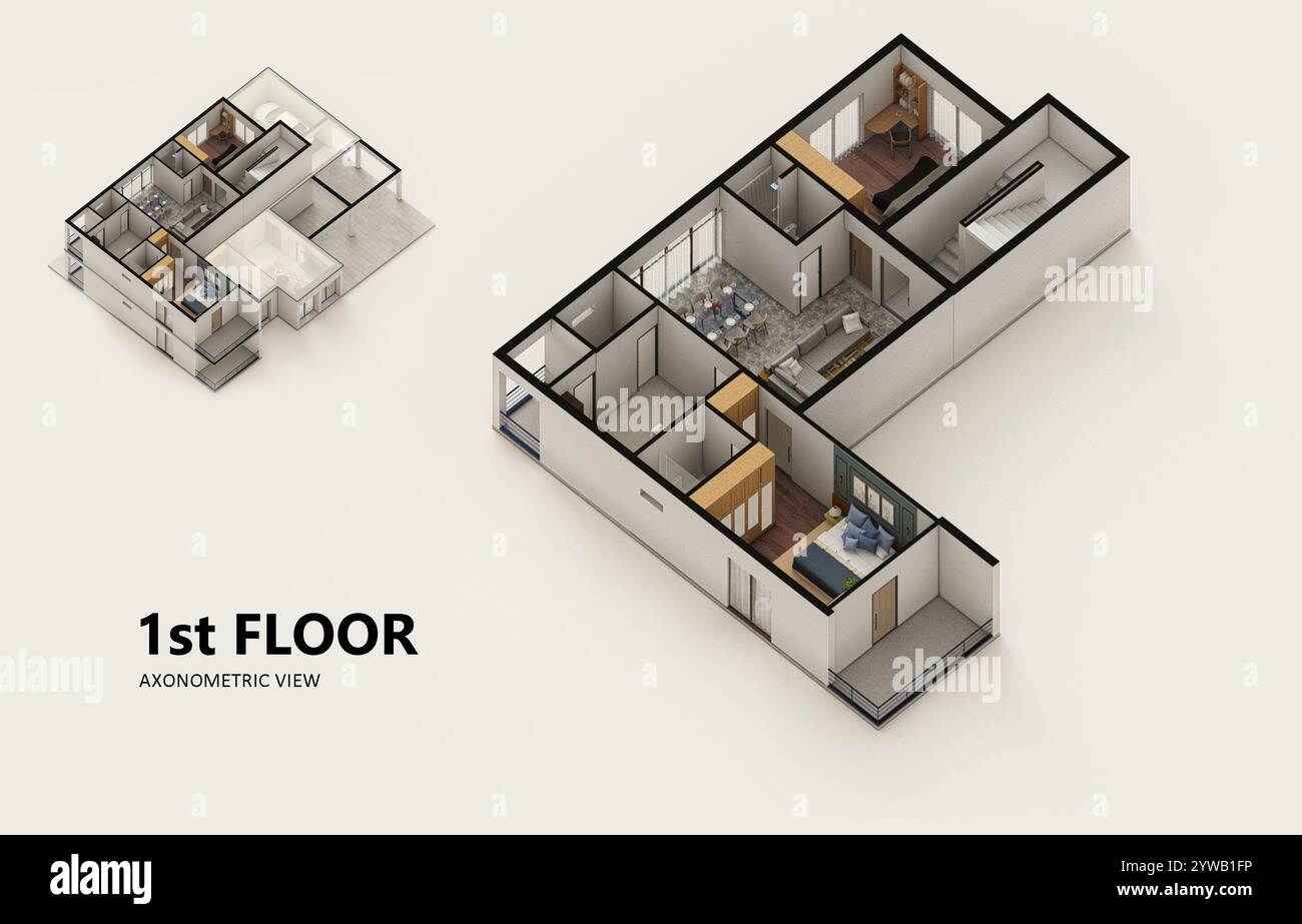 Isometric view residential house on hi-res stock photography and images ...