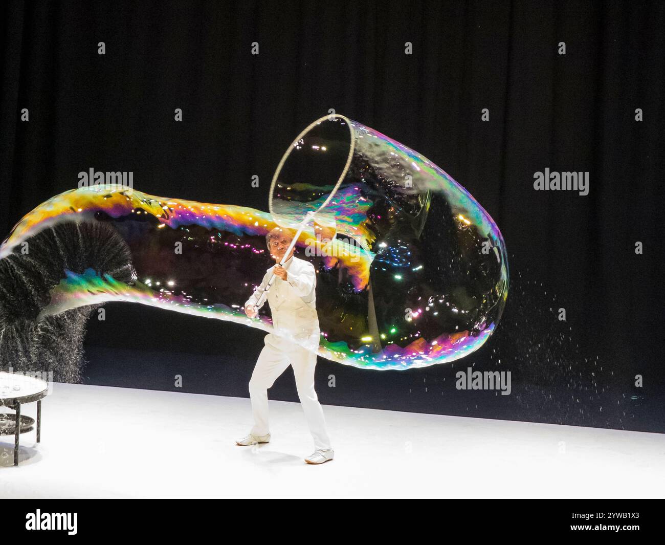 Notorious bubble artist Pep Bou featuring a presentation, Spain Stock ...