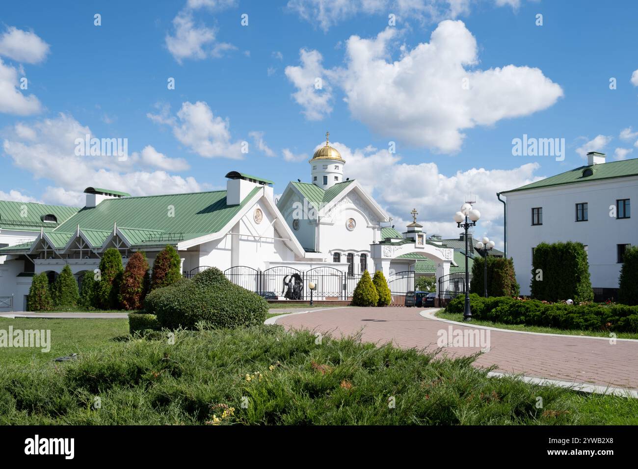 Minsk, Belarus - August 14, 2024. View of the Temple of Cyril of Turov ...