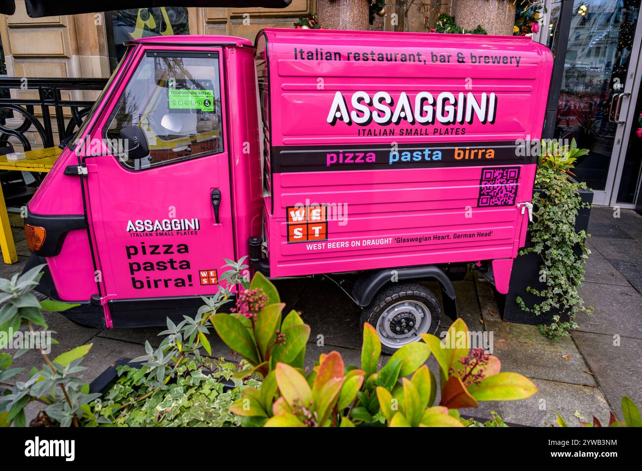 Piaggio Ape van advertising Assaggini Italian Small Plates restaurant ...