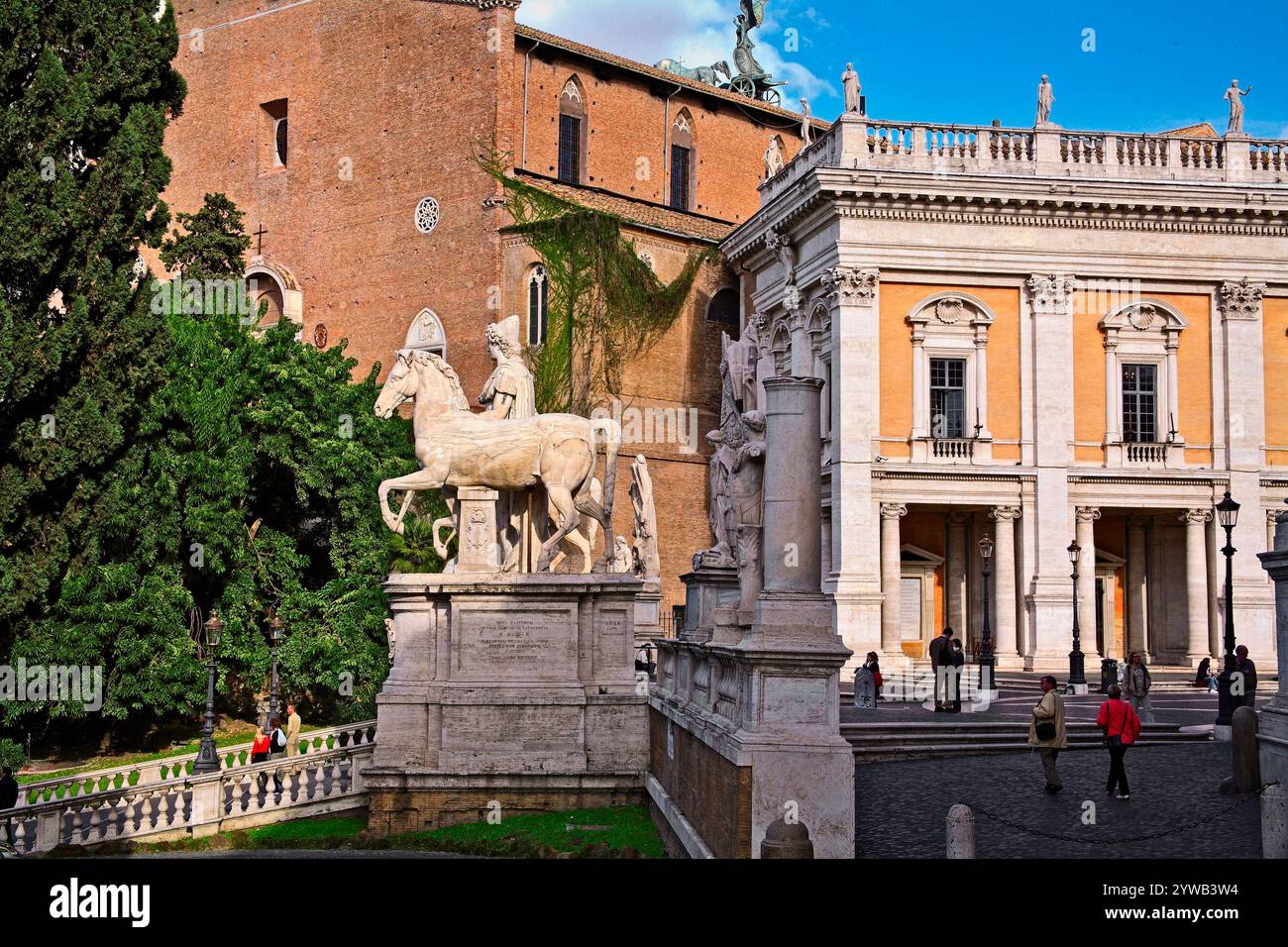 Italy Lazio Rome The Campidoglio, also known as the Capitoline Hill ...