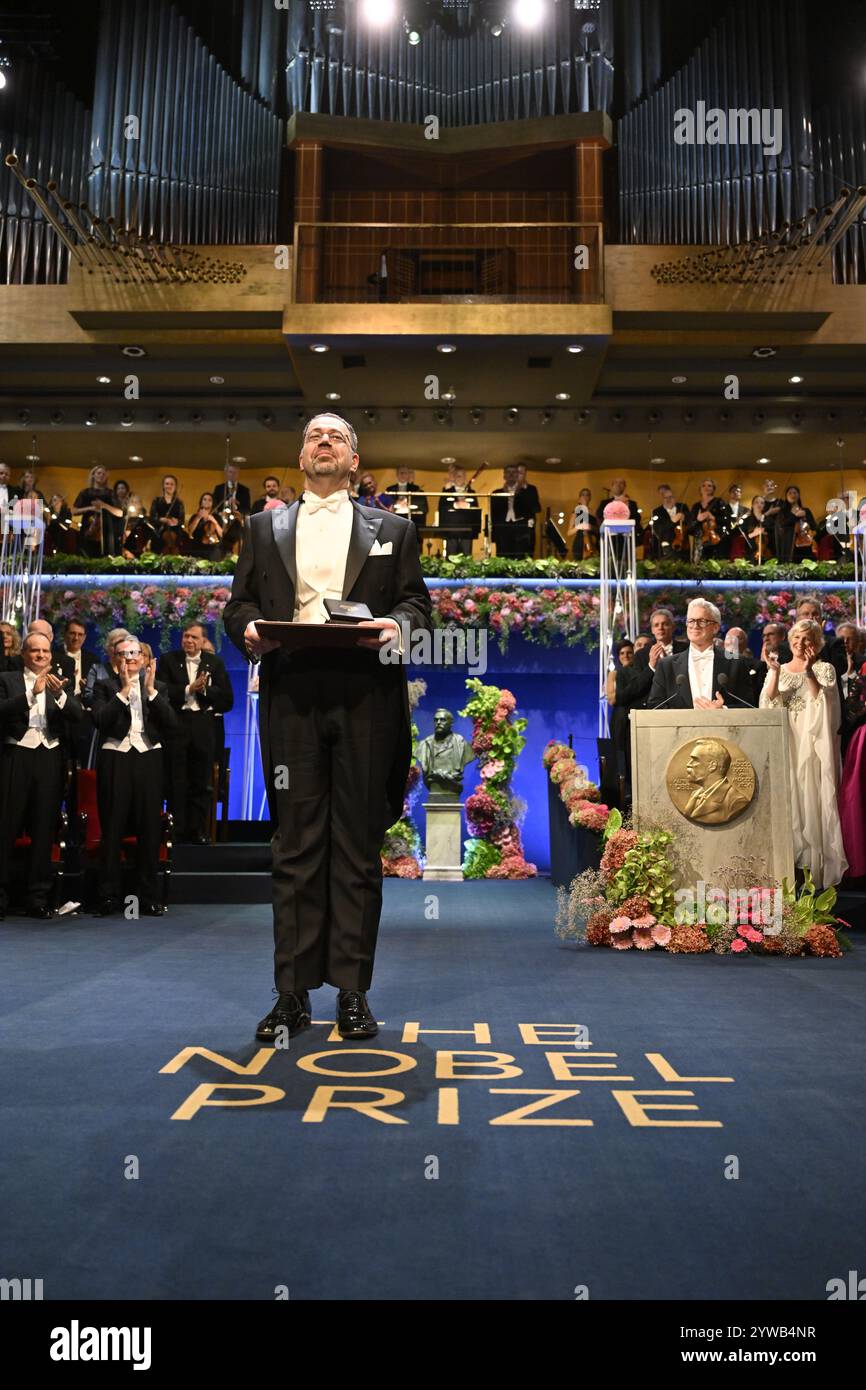 STOCKHOLM, SWEDEN 20241210Nobel laureate in economics Daron Acemoglu ...