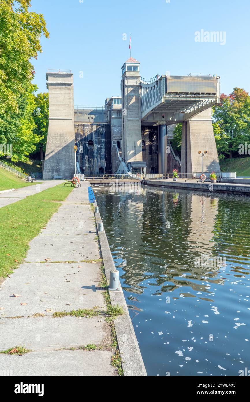 Opened in 1904, with a lift of 19.8 metres, the Peterborough Lift Lock ...