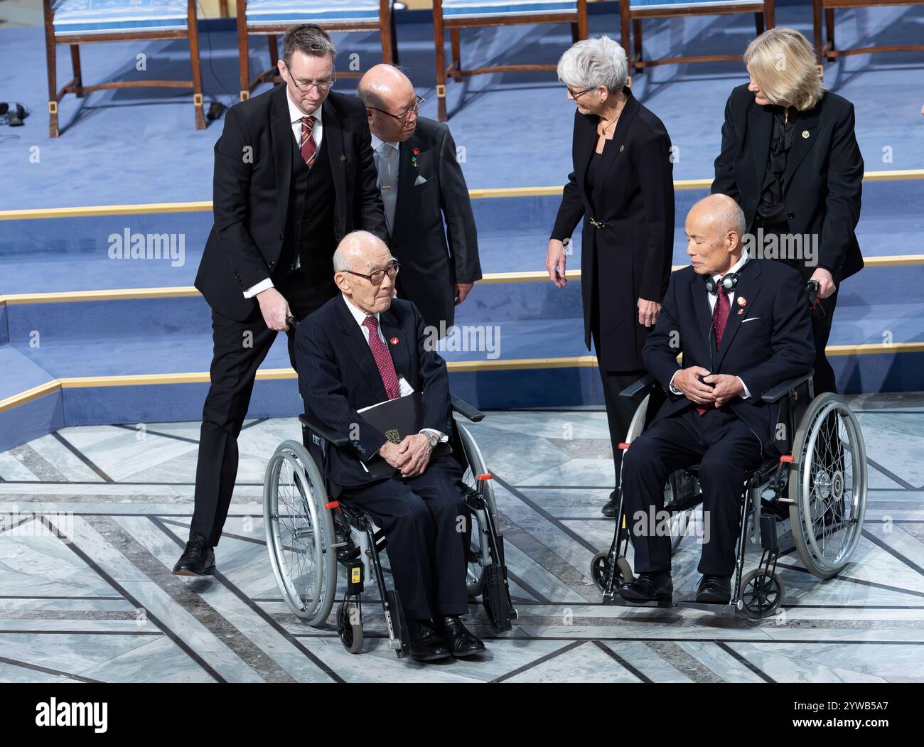Oslo, Norway 10 December 2024 Terumi Tanaka, Secretary General of Nihon ...