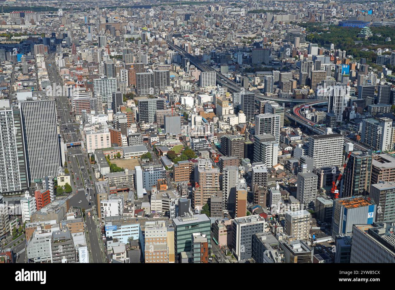 NAGOYA, JAPAN -6 NOV 2024- Landscape view of the city of Nagoya seen ...