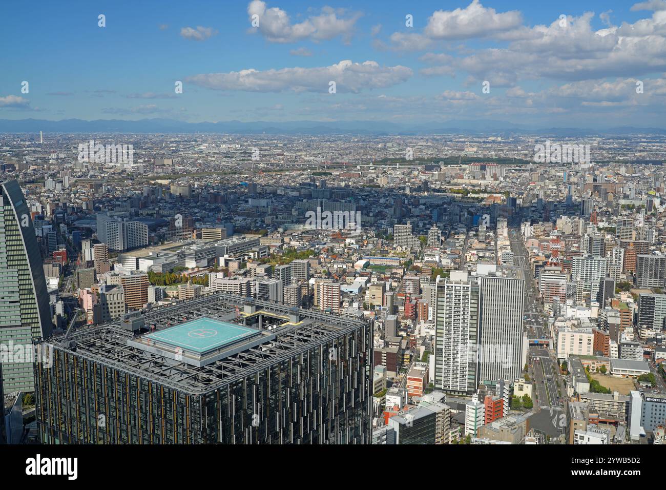 NAGOYA, JAPAN -6 NOV 2024- Landscape view of the city of Nagoya seen ...