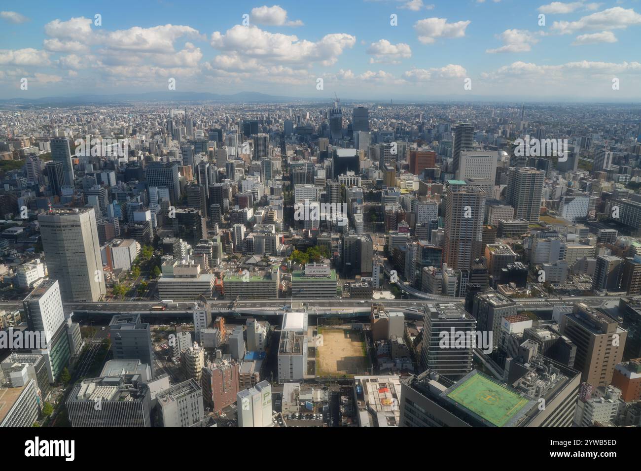 NAGOYA, JAPAN -6 NOV 2024- Landscape view of the city of Nagoya seen ...