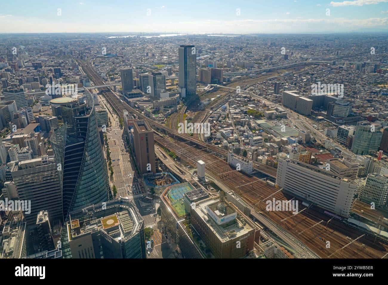 NAGOYA, JAPAN -6 NOV 2024- Landscape view of the city of Nagoya seen ...