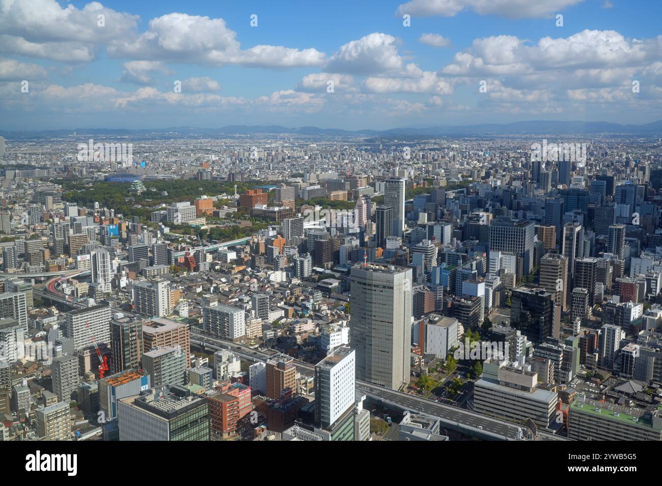 NAGOYA, JAPAN -6 NOV 2024- Landscape view of the city of Nagoya seen ...