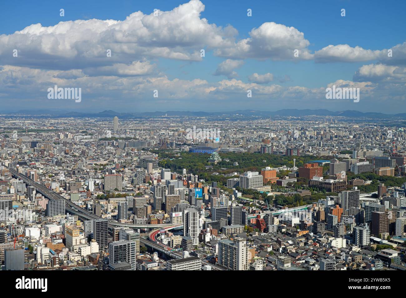 NAGOYA, JAPAN -6 NOV 2024- Landscape view of the city of Nagoya seen ...